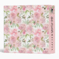 Floral Blush Pink Regency Era Theme Bridal Shower 3 Ring Binder | Zazzle