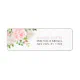 Floral blush pink roses return Address Label | Zazzle