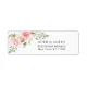 Floral blush pink roses return Address Label | Zazzle