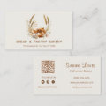 Floral Boho Bread & Wheat Business Card | Zazzle