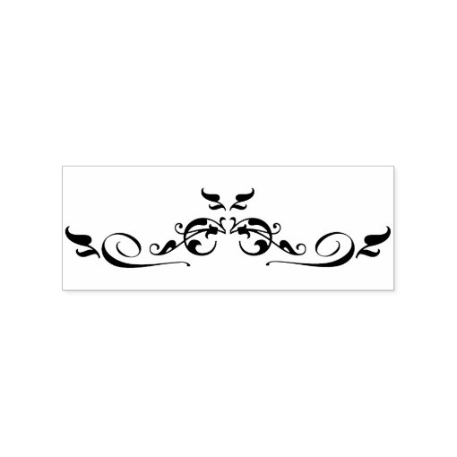 floral border art stamp | Zazzle