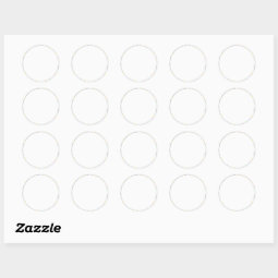 Floral Border Round Sticker D4 | Zazzle