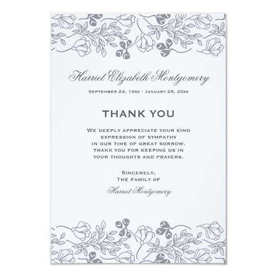 Floral Borders Sympathy Card | Zazzle.com