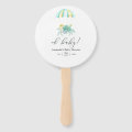 Floral Bouquet Parachute Baby Shower Hand Fan | Zazzle