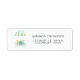 Floral Bouquet Parachute Label | Zazzle