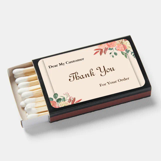 Floral Bridal Shower Matchbox Matchboxes | Zazzle