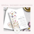 Floral Bridal Tea Invitation | Zazzle