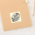 Floral Bridesmaid Proposal Sticker Decal | Zazzle