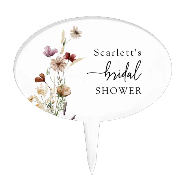 Floral Cake Topper | Zazzle
