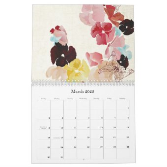 Floral Calendar | Zazzle