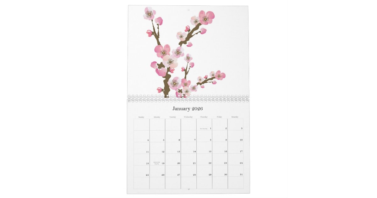 Floral Calendar | Zazzle