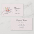 Floral Candle Business Card | Zazzle