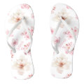 Floral Cherry Blossom Pink Flip Name Flops Flip Flops | Zazzle