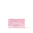 Floral Cherry Blossom Pink Glitter QR Code Business Card | Zazzle
