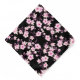 Floral Cherry Blossoms Pink Black Bandana | Zazzle