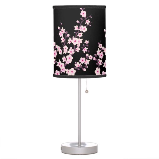 Floral Cherry Blossoms Table Lamp | Zazzle