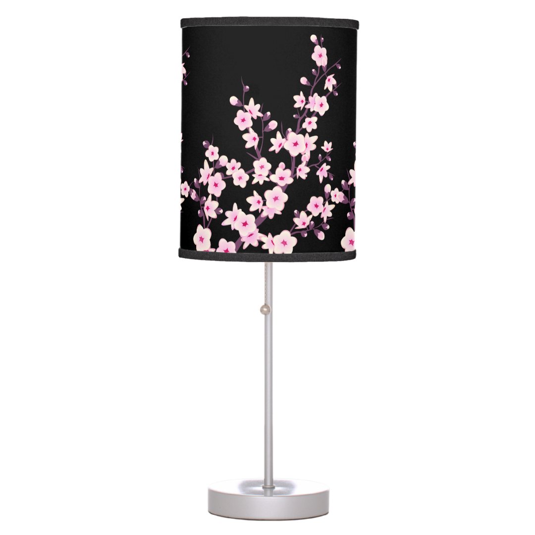 Floral Cherry Blossoms Table Lamp | Zazzle