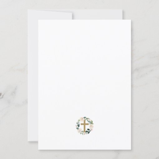 Floral Christian Mother and Baby Blessing Party Invitation | Zazzle