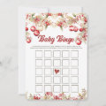 Floral Christmas Baby Shower Bingo Games Card | Zazzle