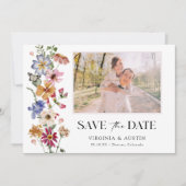 Floral Colorful Save The Date | Zazzle