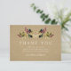 Floral Country Thank You Cards | Zazzle