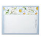 Floral Daisy Vintage Dusty Blue Watercolor Name Notepad | Zazzle