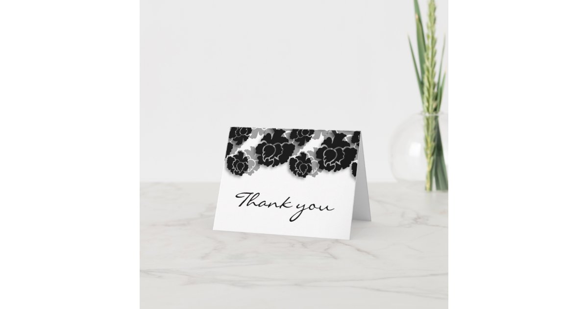 Floral Decadence Thank You Card | Zazzle