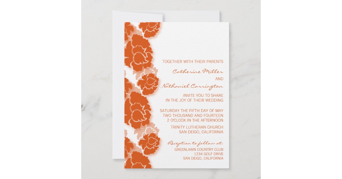 Floral Decadence Wedding Invitation | Zazzle