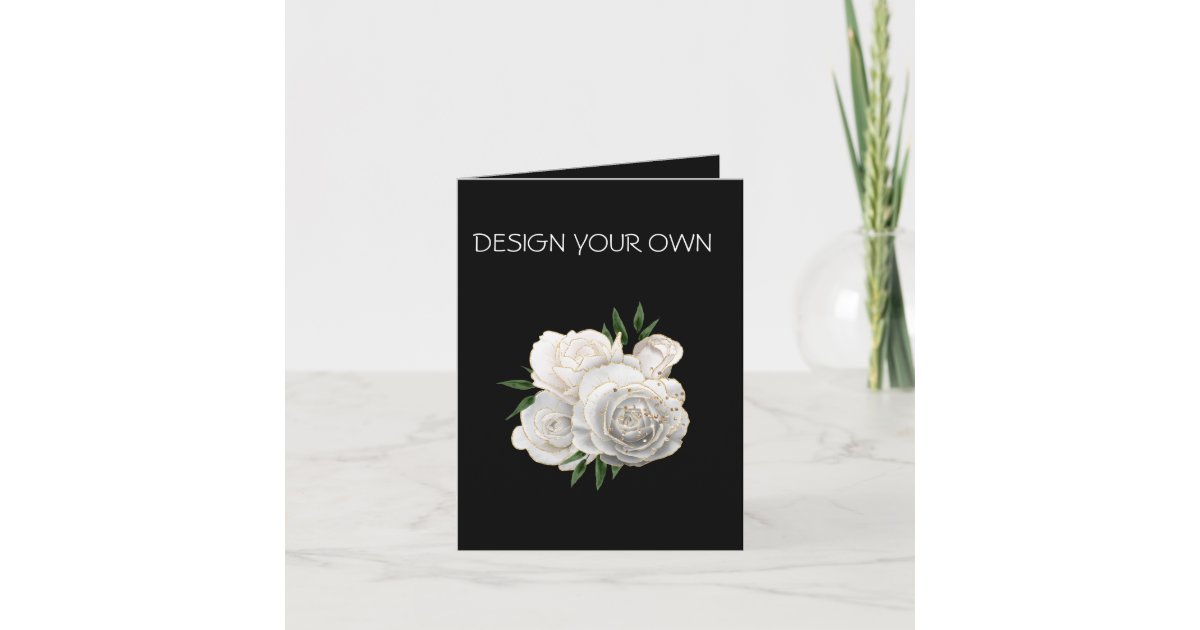 Floral Design Your Own Invitation | Zazzle