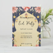 Floral Elegant Eid Party Eid Invitation | Zazzle