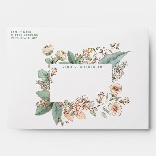 Floral Envelope | Zazzle.com