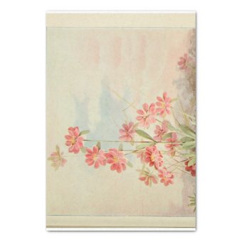 Floral Ephemera Decoupage Pink Daisy Tissue Paper | Zazzle