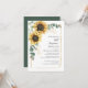 Floral Eucalyptus Sunflower 60th Birthday Party Invitation | Zazzle
