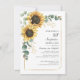 Floral Eucalyptus Sunflower 60th Birthday Party Invitation | Zazzle
