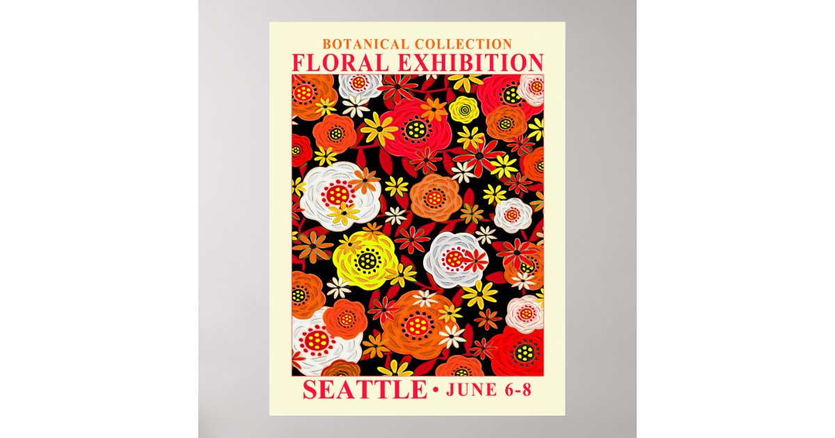 Floral Exhibit No. 9 Poster | Zazzle