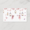 Floral Fairy Magic Tale Diaper Raffle Ticket Enclosure Card | Zazzle