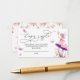 Floral Fairy Magic Tale Diaper Raffle Ticket Enclosure Card | Zazzle