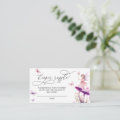 Floral Fairy Magic Tale Diaper Raffle Ticket Enclosure Card | Zazzle