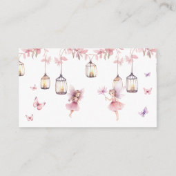 Floral Fairy Magic Tale Diaper Raffle Ticket Enclosure Card | Zazzle