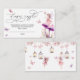 Floral Fairy Magic Tale Diaper Raffle Ticket Enclosure Card | Zazzle