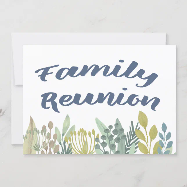 Floral Family Reunion Gathering Event Invitation | Zazzle