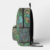 Floral Fantasy Name and Inital Printed Backpack | Zazzle