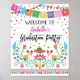 Floral Fiesta Graduation Party Welcome Sign | Zazzle