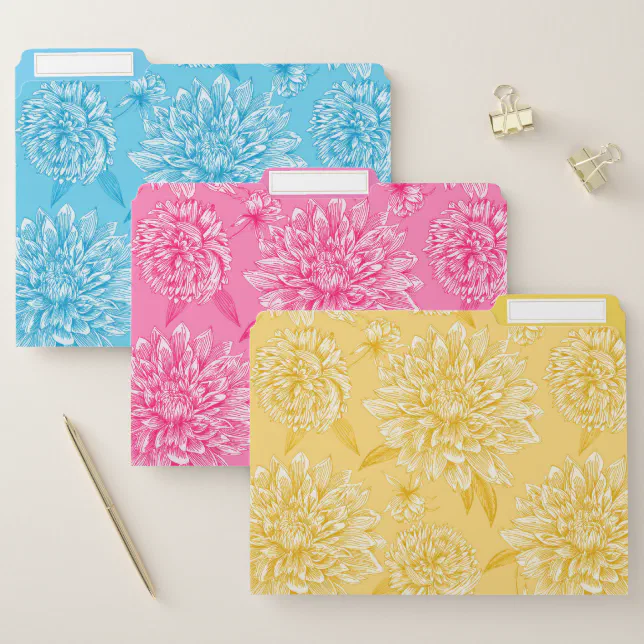 Floral File Folder | Zazzle