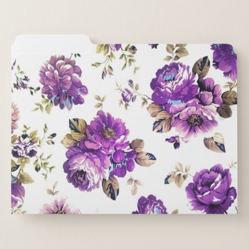 Floral File Folder Set | Zazzle