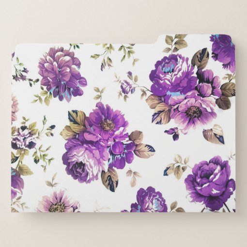 Floral File Folder Set | Zazzle