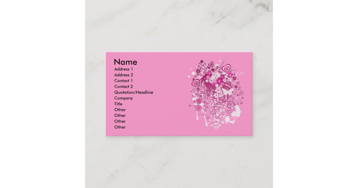 Floral_Flow Business Card | Zazzle