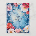 Floral Frame SORRY FOR LOSS CUSTOM Condolences Postcard | Zazzle