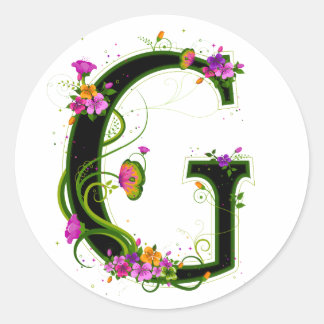 Letter G Stickers | Zazzle