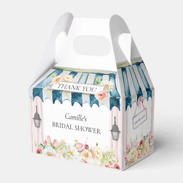 Floral Garden Bridal Shower Favor Box | Zazzle
